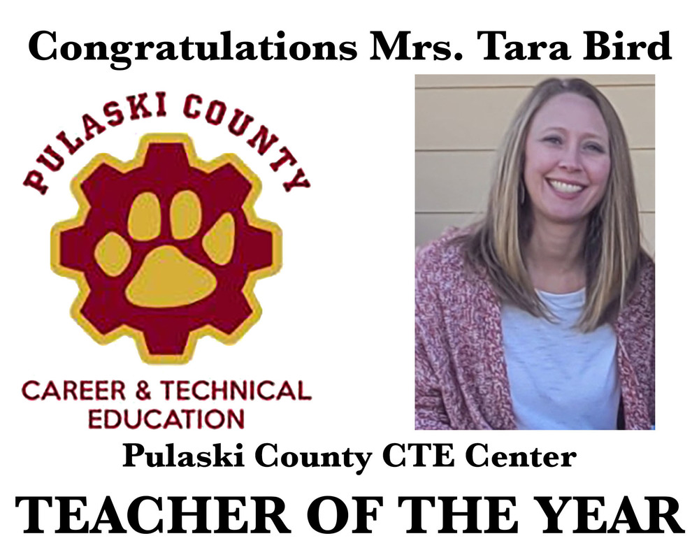 Bird named CTE Center Teacher of the Year | Pulaski County Public Schools